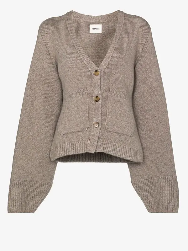 Khaite The Scarlet Cardigan - Neutrals