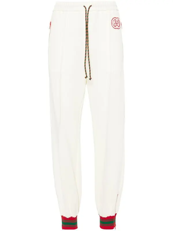 Gucci Interlocking G Track Pants - Neutrals | Editorialist