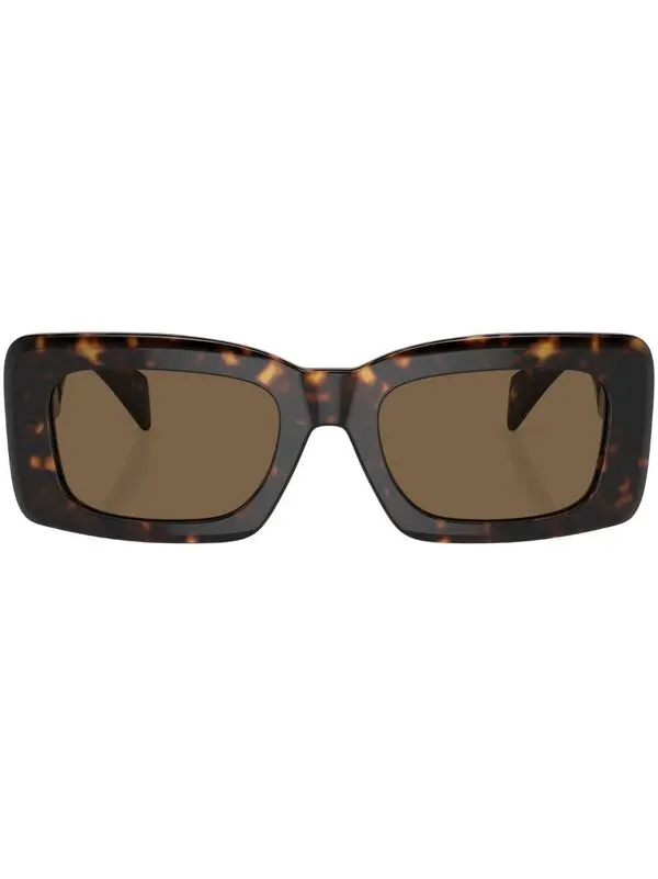 Versace Tortoiseshell Square Sunglasses