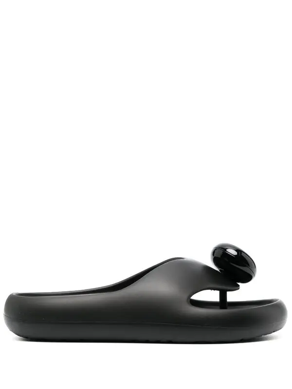Loewe Foam Rubber Slides - Black | Editorialist