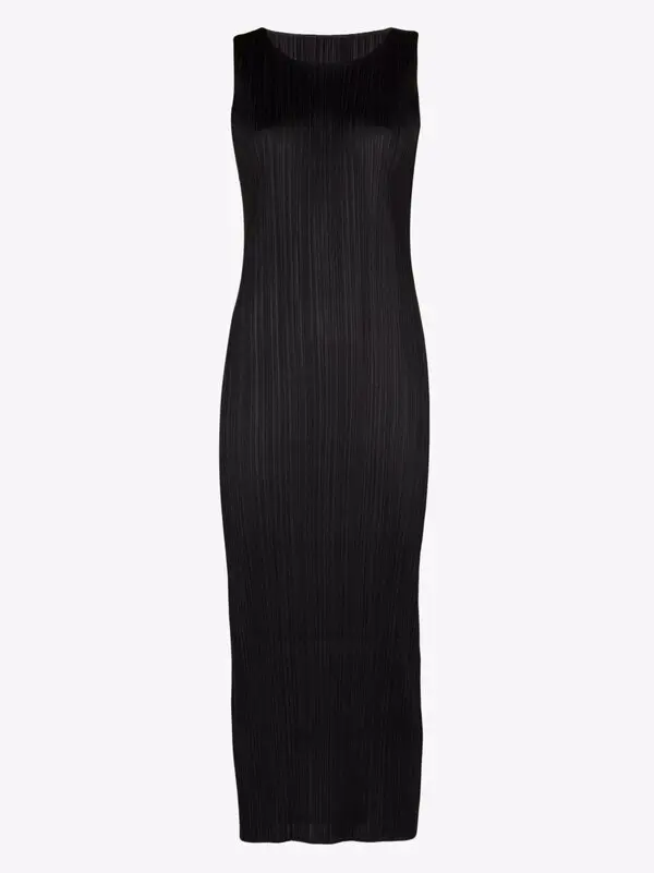 Issey Miyake Sleeveless Pleated Midi Dress
