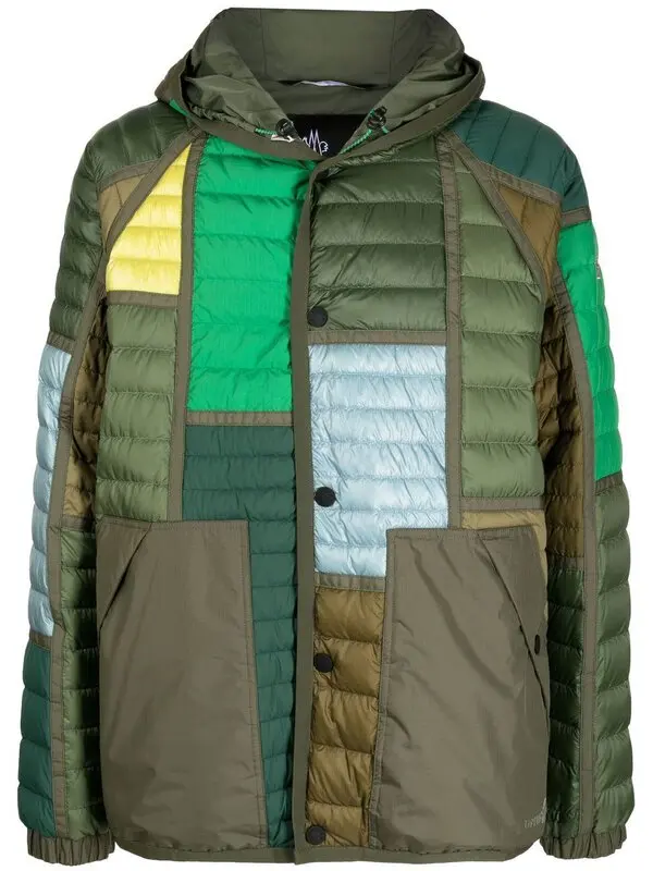 Moncler Raron Patchwork Padded Jacket