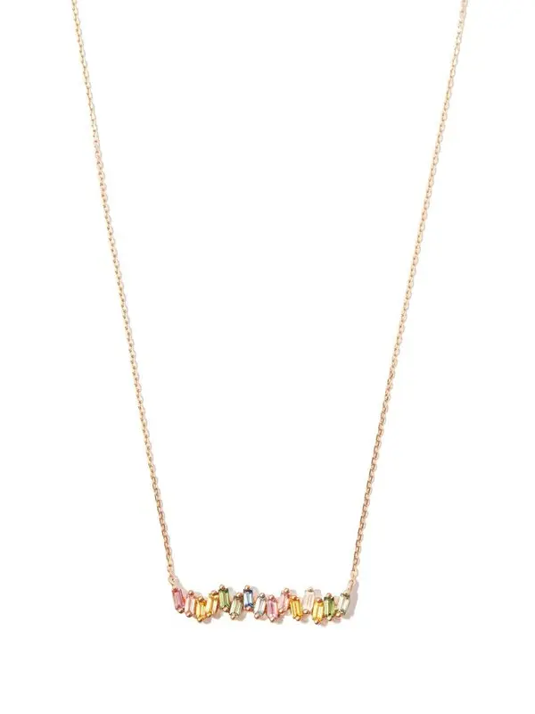 SUZANNE KALAN 18k Rose Sapphire And Diamond Necklace - Gold