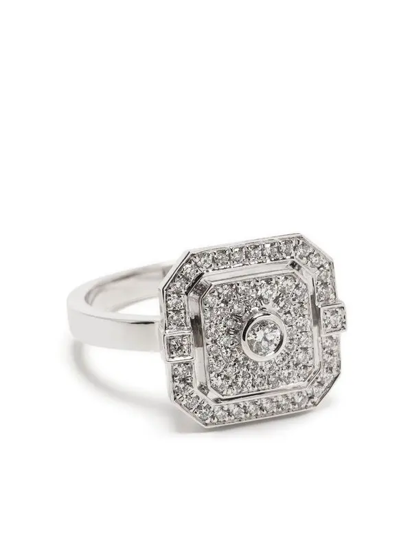 STATEMENT Sterling Mini Skyway Diamond Ring