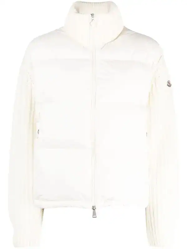 MISTREASS Cable Knit Padded Jacket White 【公式通販】