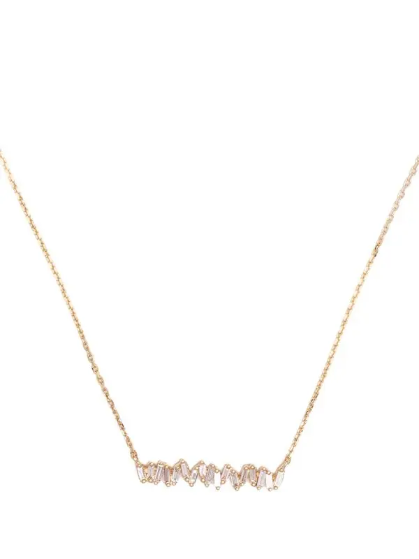 SUZANNE KALAN 18k Yellow Classic Diamond Bar Necklace - Gold