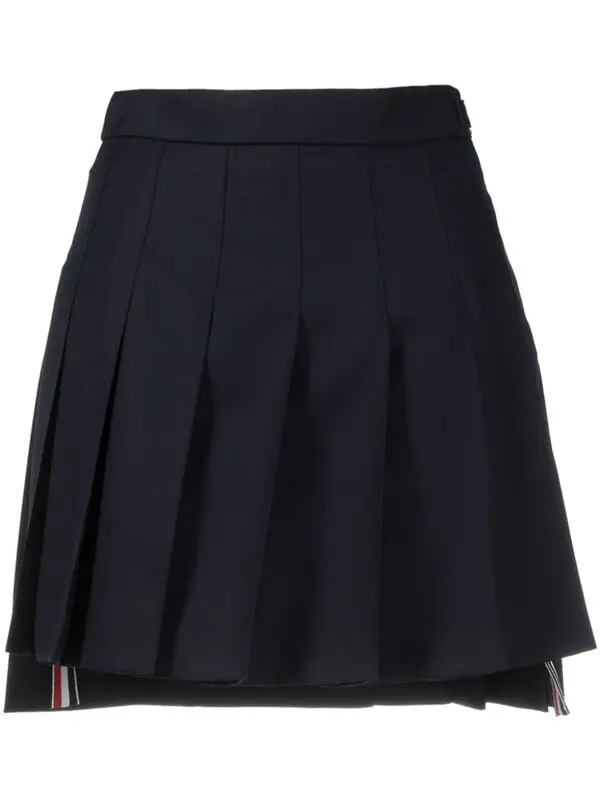 Thom Browne Stepped Hem Mini Skirt - Blue