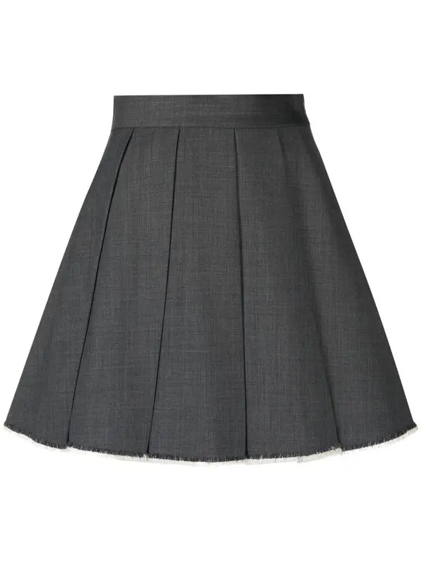 SHUSHU/TONG Pleated A-line Mini Skirt