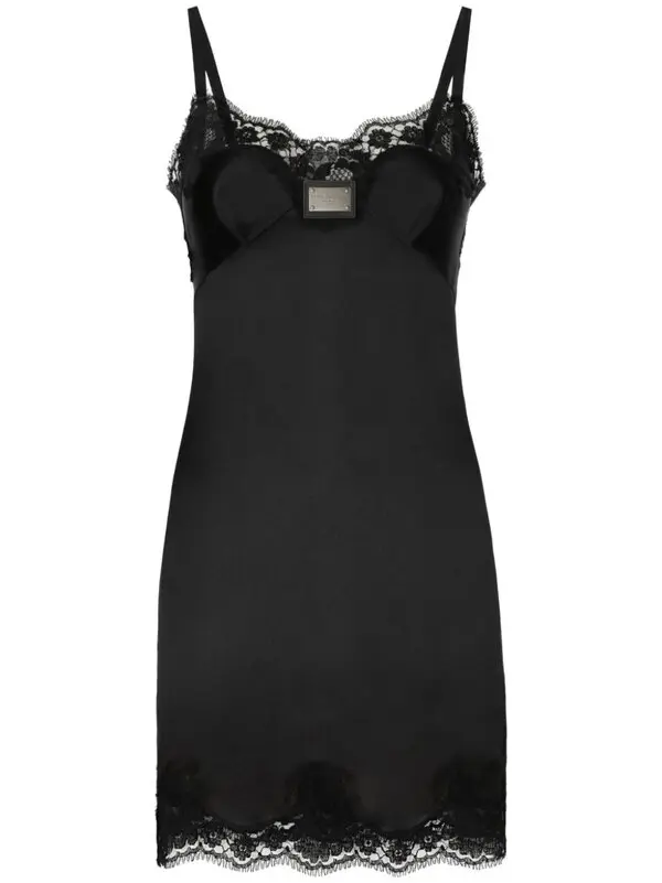 Dolce & Gabbana Lace-trim Mini Dress