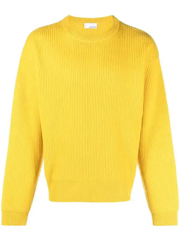 Sage Nation Mackenzie Ribbed-Knit Wool Sweater - Yellow | Editorialist