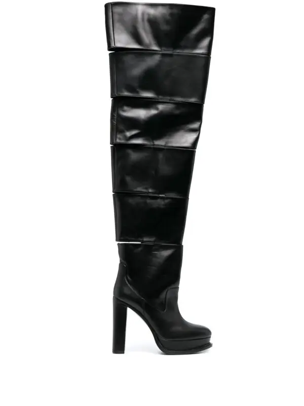 alexander mcqueen thigh boots
