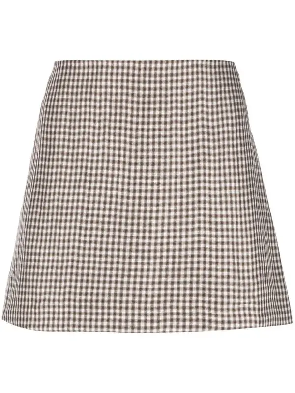 Acne Studios Irella Checked Mini Skirt
