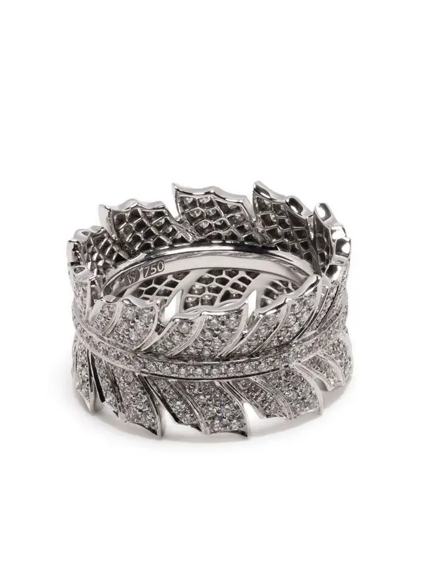 Stephen Webster 18k White Gold Magnipheasant Diamond Ring