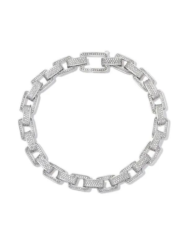 Shay 18k White Gold Diamond Link Bracelet