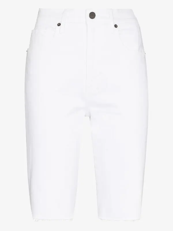 FRAME Le Vintage Bermuda Shorts - White