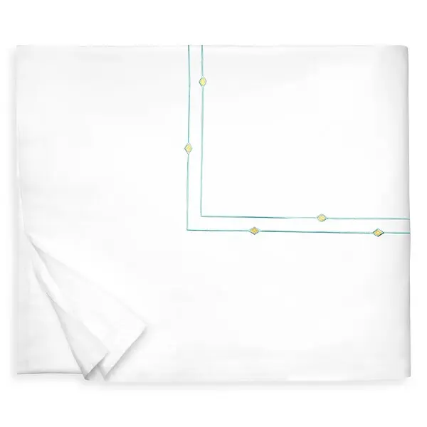 SFERRA Diamantini Duvet Cover, Full/queen - White/aqua