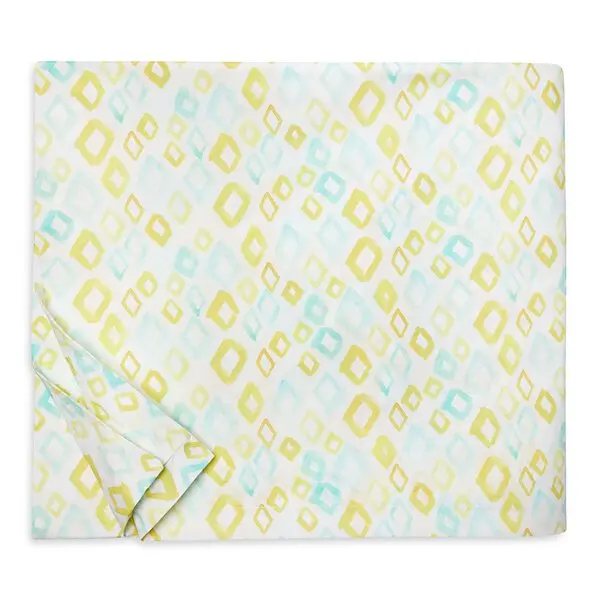 SFERRA Geometrico Duvet Cover, Twin - Aqua