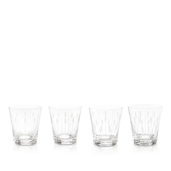 Lalique Lotus Tumblers, Set Of 4