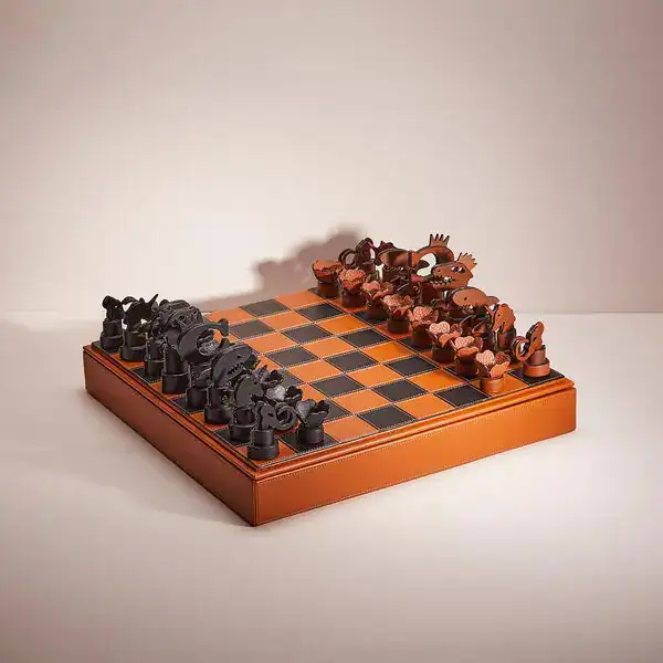 COACH チェス COACH Remade Chess Set - Black/saddle | Editorialist