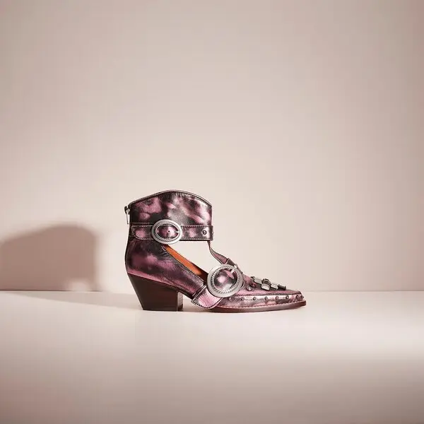 Coach Restored Cut Out Western Creeper Bootie