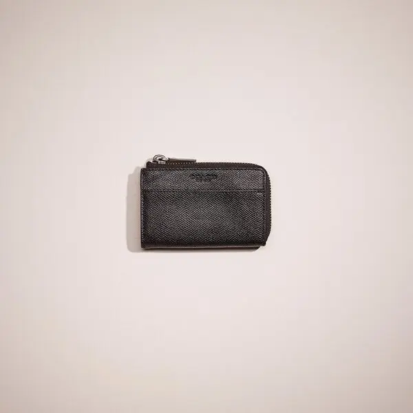 Coach Restored Zip Key Case - Black | Editorialist
