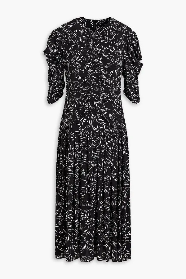 Proenza Schouler Printed Crepe Midi Dress
