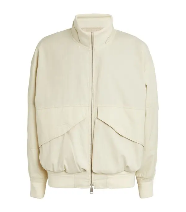 MORDECAI Reversible Padded Bomber Jacket - Ivory | Editorialist