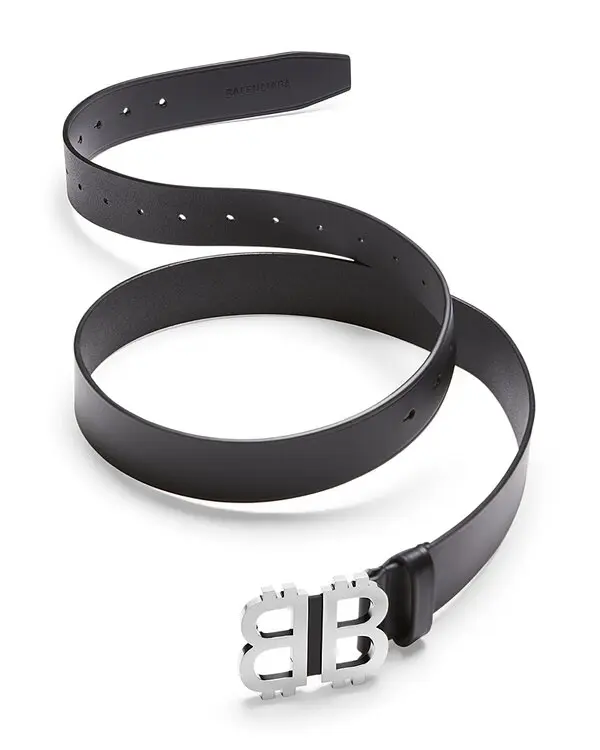 Balenciaga Crypto Bb Belt - Black