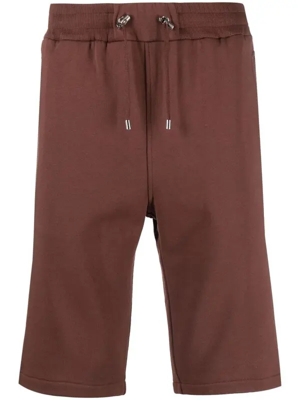 Balmain Logo-print Track Shorts - Brown