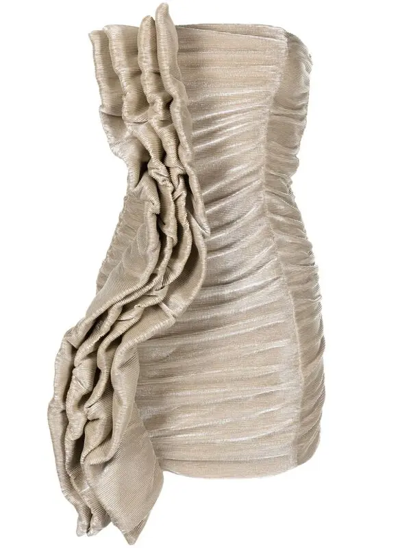 Remain Birger Christensen Ruched Plissé Minidress