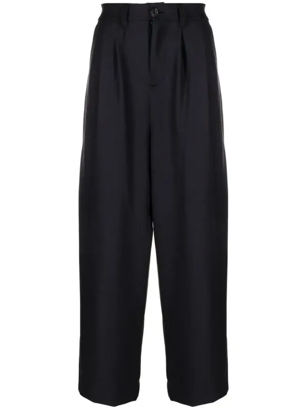 Paul & Shark Straight-leg Wool-blend Trousers