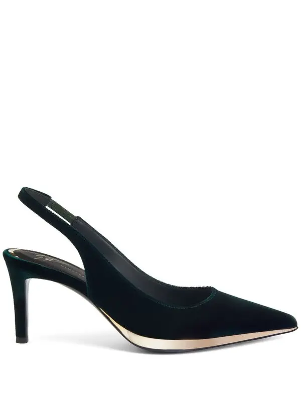 GIUSEPPE ZANOTTI 70mm Virgyn Slingback Pumps - Black