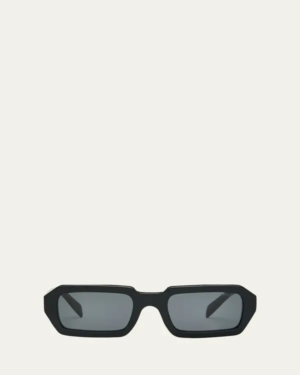 Prada Rectangle Sunglasses - Dark Grey/black