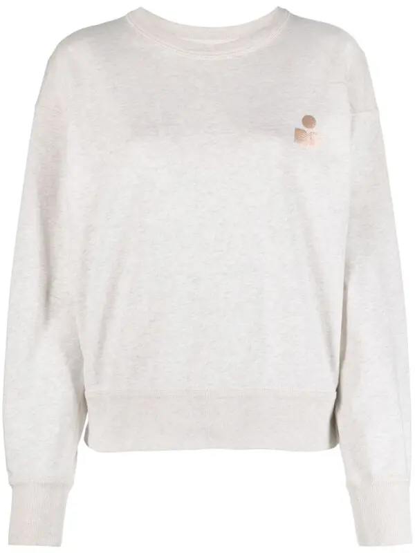 MARANT ETOILE Mobyla Logo-print Sweatshirt - Neutrals