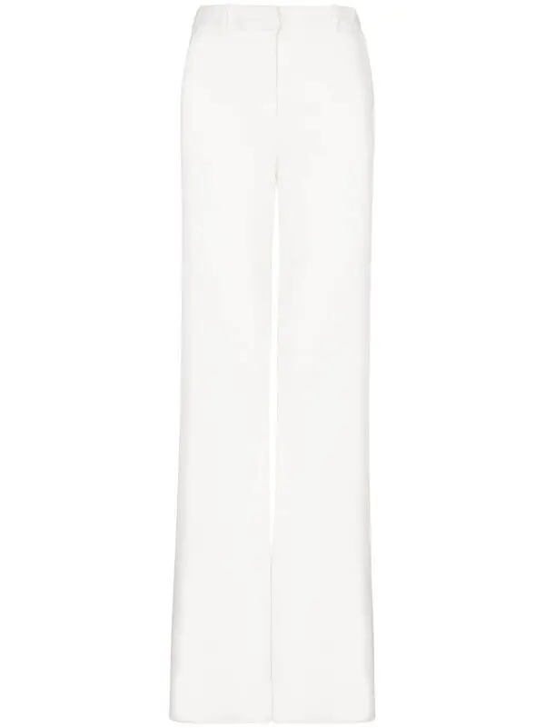 Balmain Crepe Flared Trousers