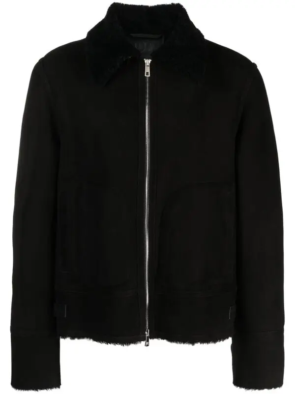 DESA 1972 Spread-collar Suede Jacket
