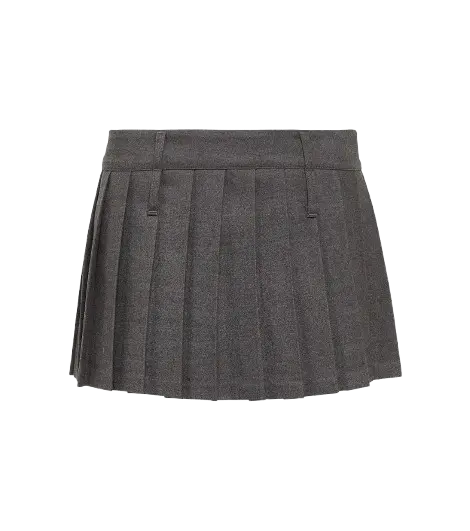 THE FRANKIE SHOP Blake Pleated Miniskirt - Grey