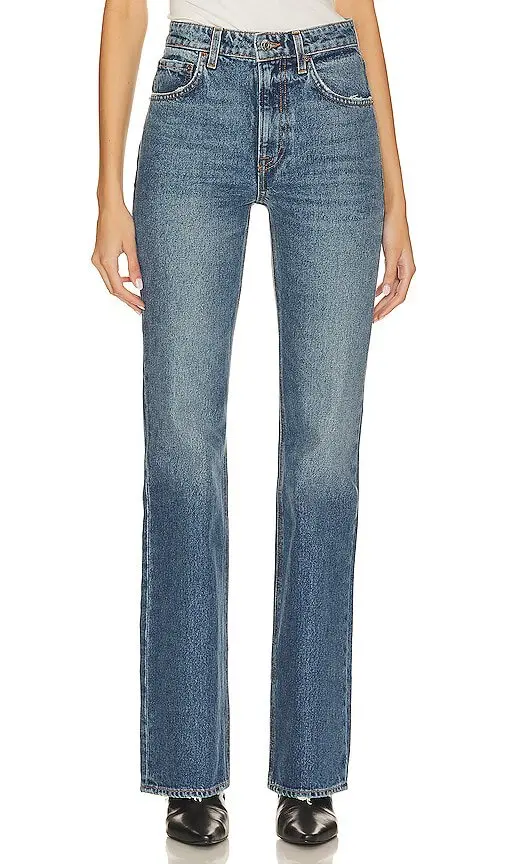 GRLFRND X Lindsi Lane Melanie Petite High Rise Boot Cut Jeans