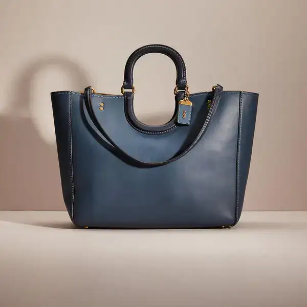 Coach Restored Rae Tote In Colorblock - Brass/dark Denim Multi ...