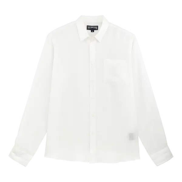 Vilebrequin Linen Shirt Solid Shirt Caroon - White