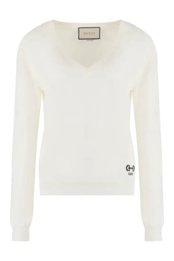 Buy Gucci Wool Crew-neck Sweater - Panna At 33% Off | Editorialist