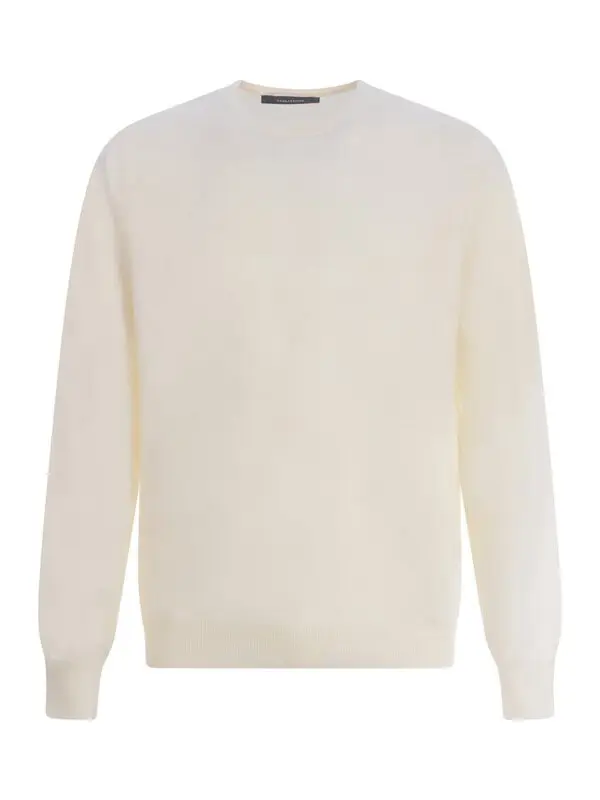 Tagliatore Cream Virgin Wool Sweater - Beige