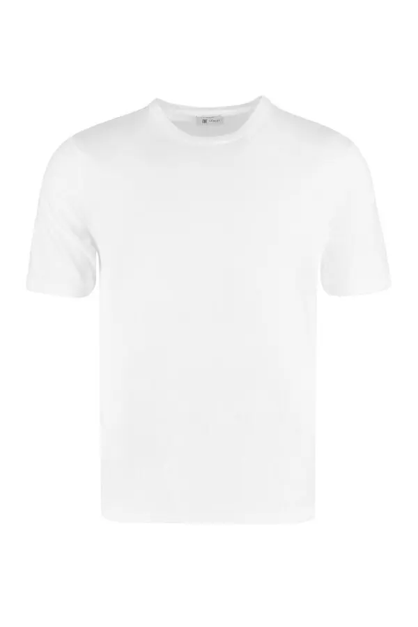 THE (ALPHABET) The Cotton Knit T-shirt - White