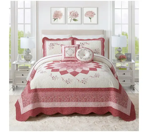 MODERN HEIRLOOM Caroline Embroidered Full/queen Bedspread
