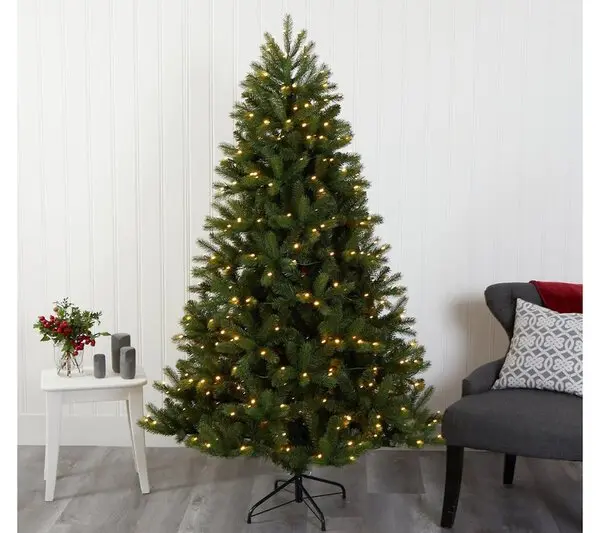 NEARLY NATURAL 6' New Haven Spruce Faux Christm As Tree