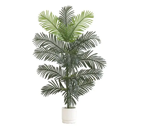 NEARLY NATURAL 6' Faux Paradise Palm In Planter
