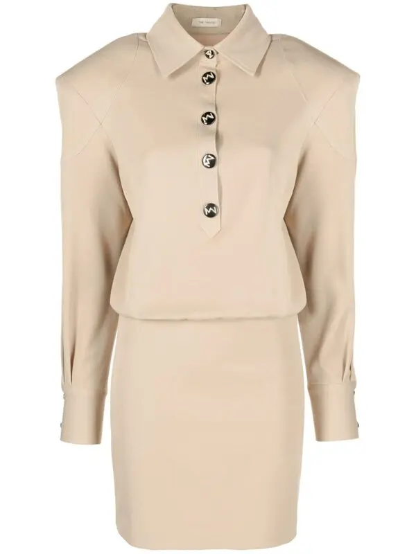 THE MANNEI Nursu Mini Dress With Shoulder Pads
