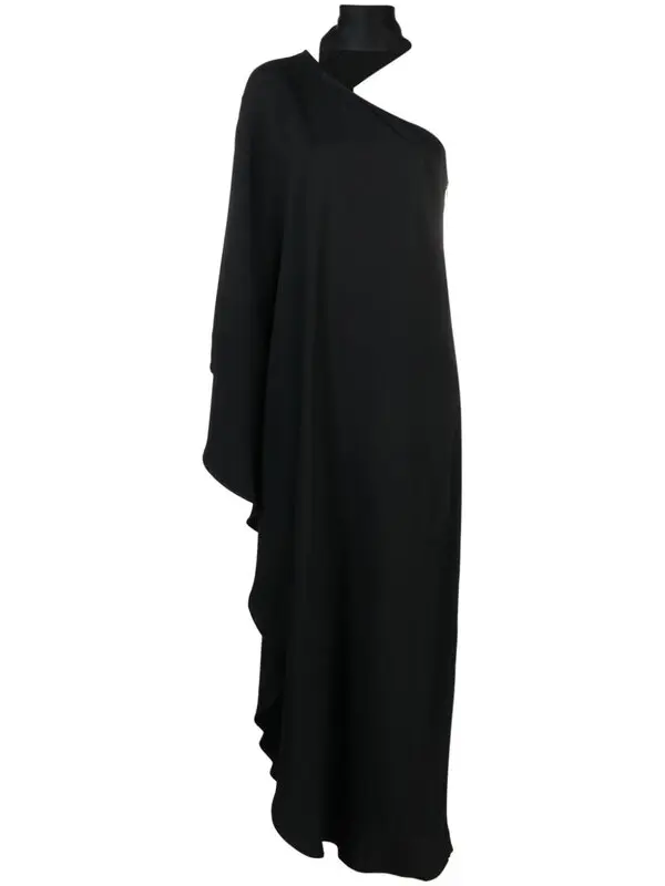 TALLER MARMO Bolkan One-shoulder Maxi Dress - Black
