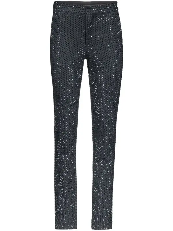 AREA Crystal-embellished Tuxedo Trousers