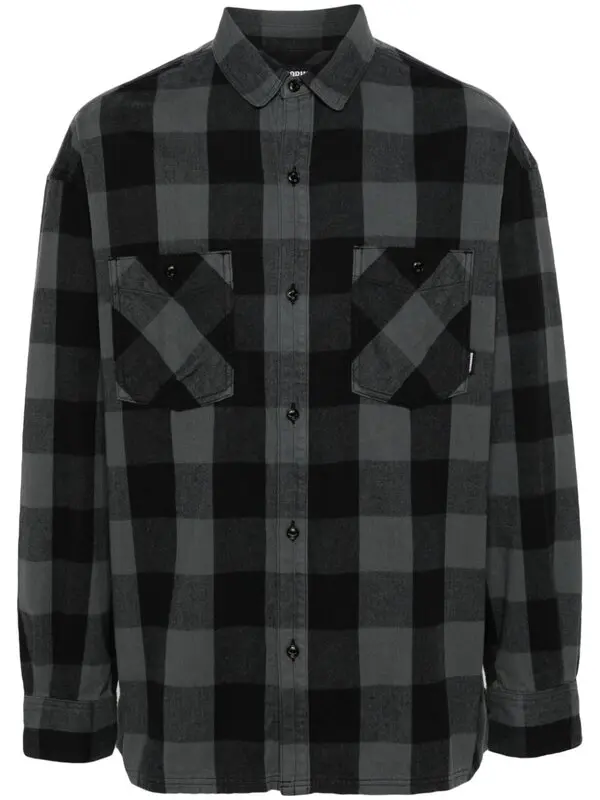 トップス NEIGHBORHOOD Check Shirt S Neighborhood Check-Pattern Cotton Shirt In Grey - 23% Off